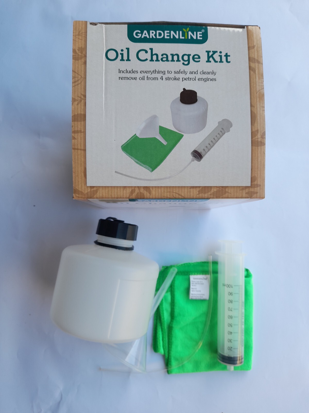 GARDENLINE LAWN MOWER OIL CHANGE KIT WITH 100ml SYRINGE BRAND NEW | eBay