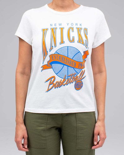 New York Knicks Junk Food NBA White 1946 T-Shirt Women's MEDIUM NWT | eBay