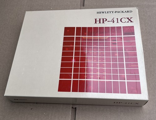 Vintage Hewlett Packard HP HP-41CX HP-41 CX Calculator Box Only (EMPTY ...