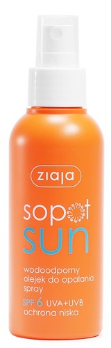 ZIAJA SOPOT SUNSCREEN OIL SPRAY SPF6 UVA + UVB RÉSISTANT À L'EAU | eBay