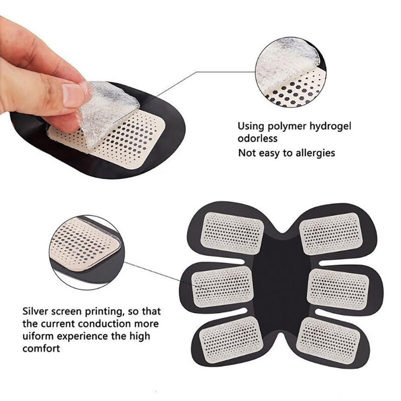 Muscle Trainer Replacement Gel Pads Muscle Stimulator Hip Exerciser Gel ...