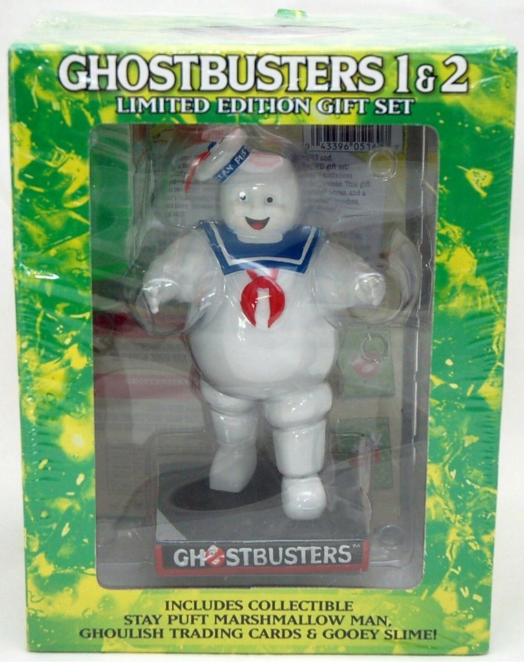 NEW Ghostbusters 1 & 2 Limited Edition DVD Movie Gift Set Marshmallow ...