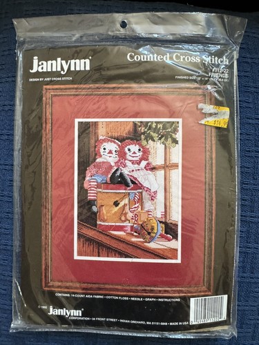 Friends - Janlynn Cross Stitch KIT - Raggedy Ann & Andy - NEW | eBay