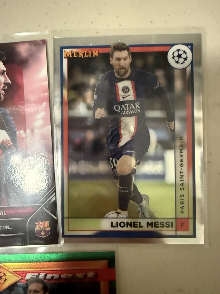 Lionel Messi 3 Card Lot Topps Soccer Sports Cards FC Barcelona PSG ...