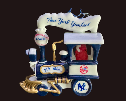 New York Yankees Santa Claus Holiday Express Ornament Danbury Mint MLB ...