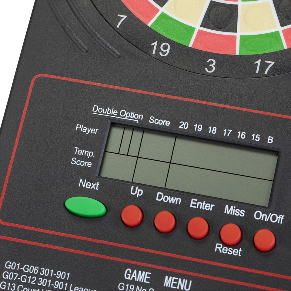 LCD Electronic Touch Pad Dart Scorer Scores up to 18 Game Types for 8 ...