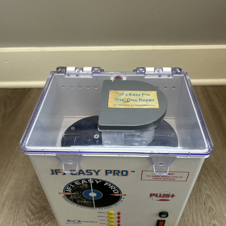 JFJ Easy Pro Disc Scratch Repair Machine CD DVD & Video Games Tested ...