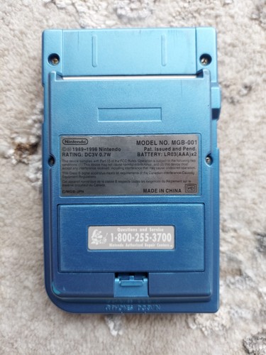 Gameboy Pocket Ice Blue including Nemesis TESTED & WORKING | eBay