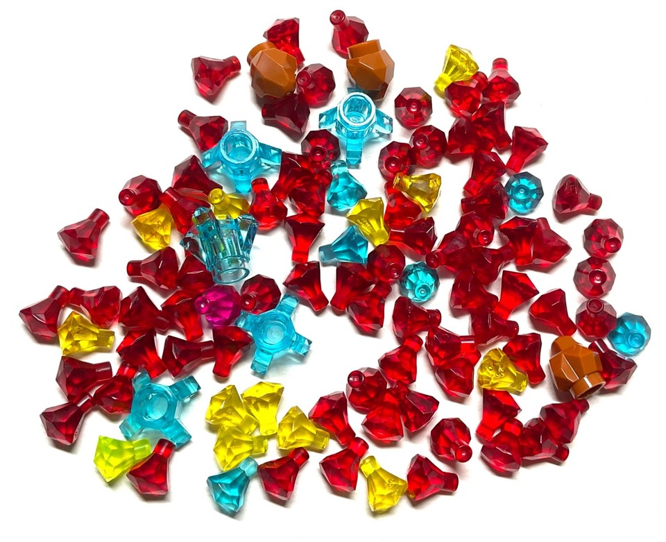 NEW Lego 100 Bulk - Diamonds Jewels Gems Precious Crystals Rocks | eBay