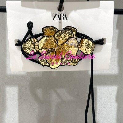 ZARA WOMAN NWT SS24 METAL FLOWER BELT GOLDEN 4548/055 | eBay