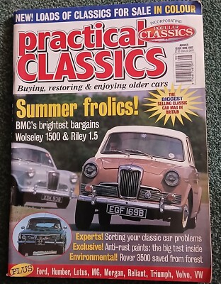 Practical Classics Magazine August 1997 Issue | eBay UK