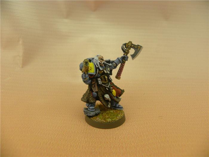 Warhammer 40K painted Space Wolves Rune Priest | eBay