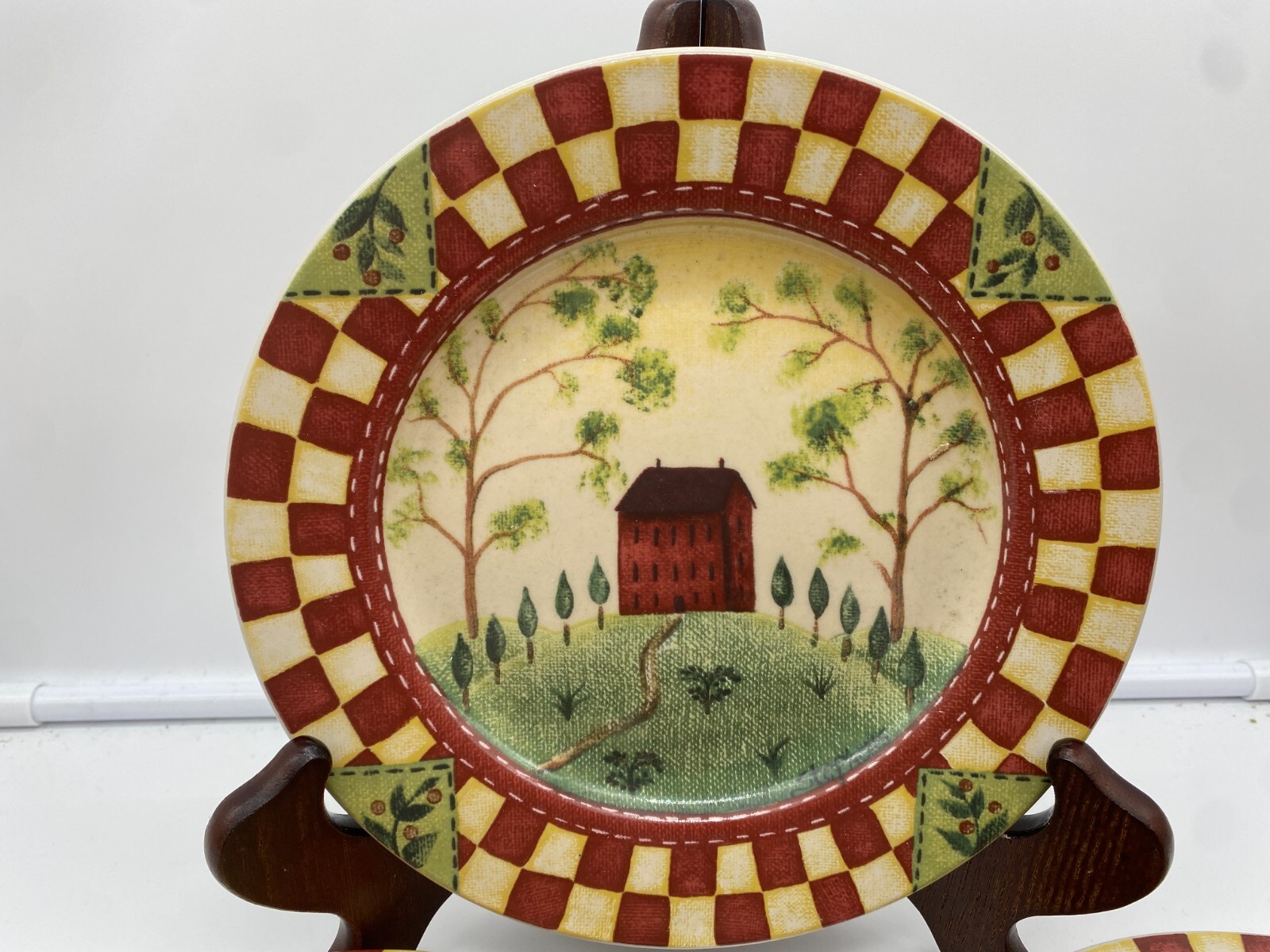 Thomson Pottery Country Home 8” Salad Plates, Set of 4 W12 | eBay