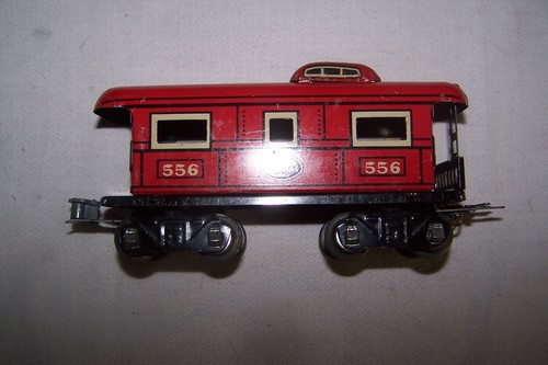 MARX PRE WAR 556 RED CABOOSE WITH 1937 TO 1942 COUPLERS EXCELLENT | eBay