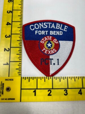 Constable Fort Bend Precinct 1 Texas Police Shoulder Patch TX | eBay