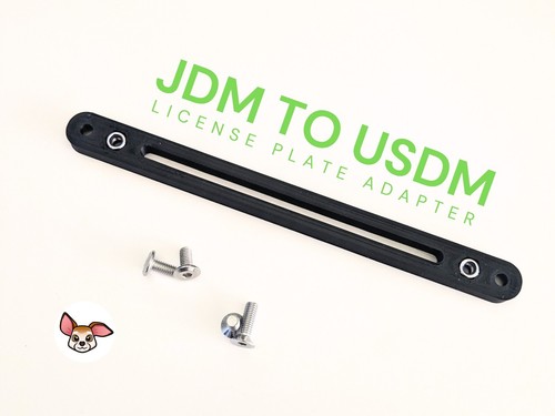 JDM to USDM License Plate Mount Adapter | Stainless Hardware | Kei ...