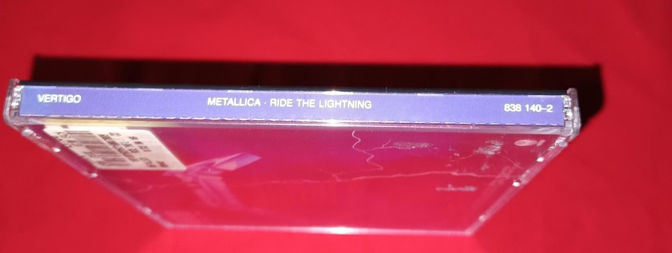 Metallica, Ride The Lightning, CD, 838 140-2, Vertigo, 1989, 8 Tracks ...