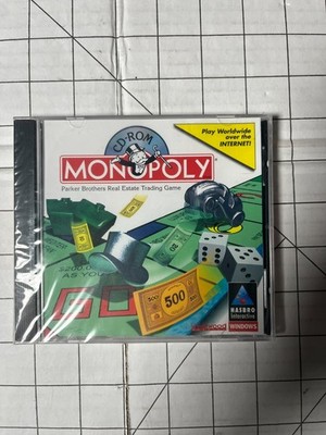 MONOPOLY CD-ROM Hasbro Interactive Windows PC Computer Game New Ships ...