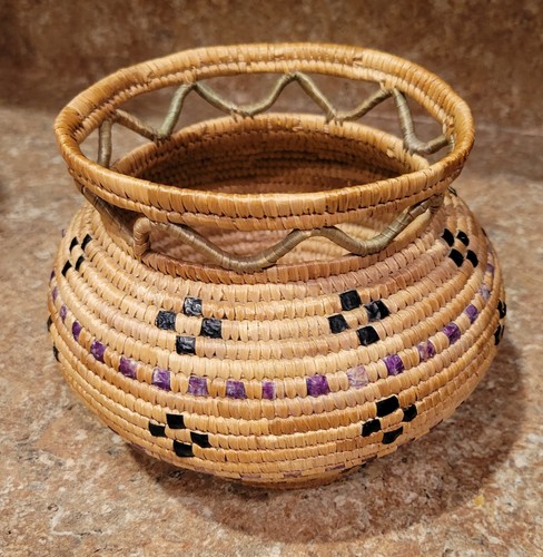 Native American Woven Basket | eBay