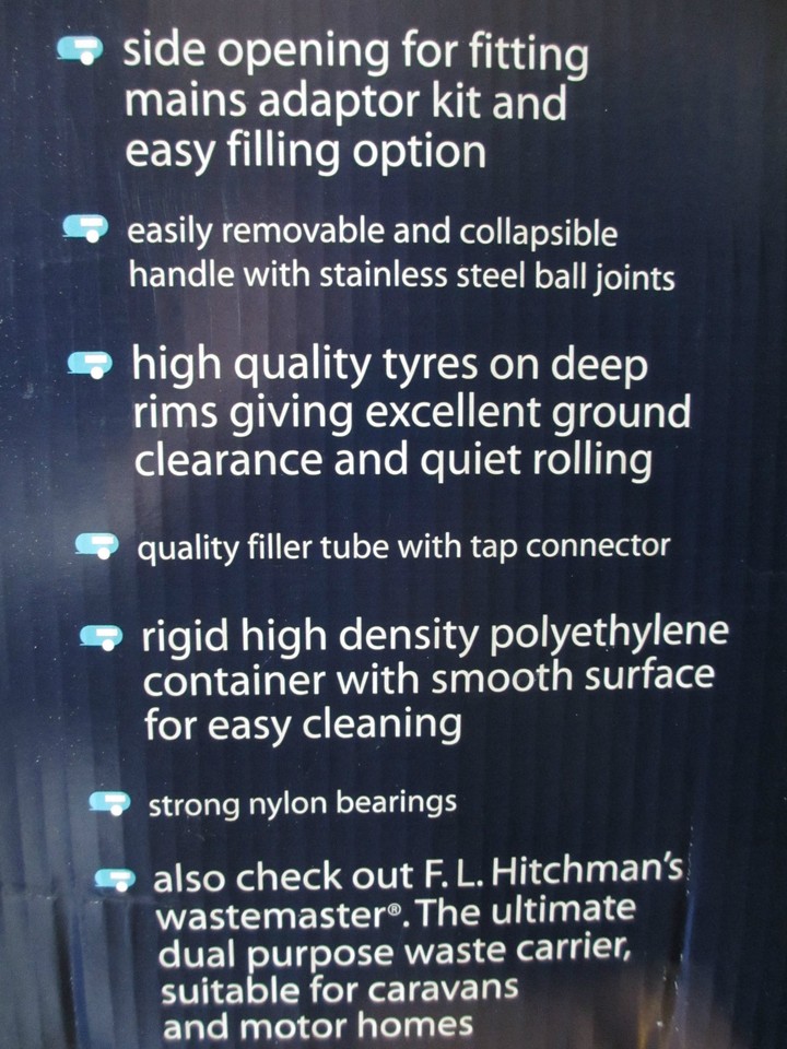 Aquaroll Premium SILVER 40 Litre Water Carrier - Brand New Boxed - FL ...