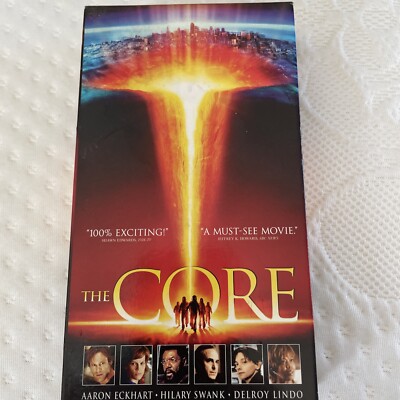 The Core (VHS, 2003) Disaster Thriller, Aaron Eckhart, Hilary Swank, DJ ...