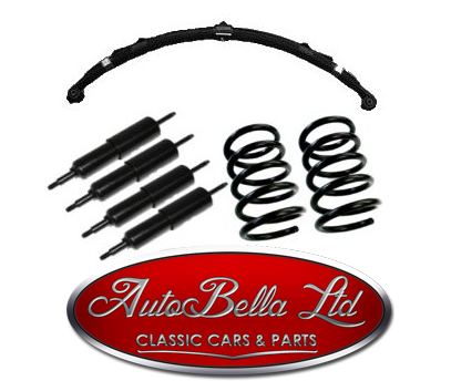 CLASSIC FIAT 500 COMPLETE SUSPENSION KIT SPRINGS LEAF SPRING SHOCK ...