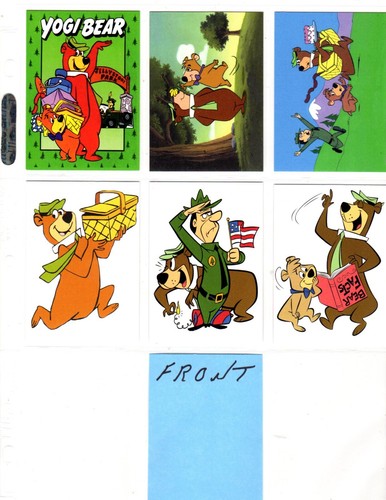 YOGI BEAR CUSTOM TRADING CARD 6 CARDS SET | eBay