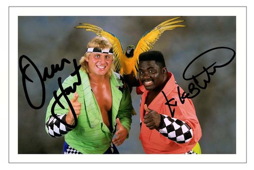 OWEN HART & KOKO B WARE Signed Autograph PHOTO Fan Gift Print WWE ...