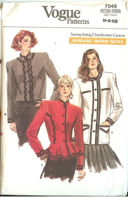 OOP Vogue Coats Jackets Coat Sewing Pattern You Pick | eBay