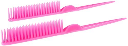 3 Row Styling Comb For Detangling Defining And Separating Curls Pink | eBay