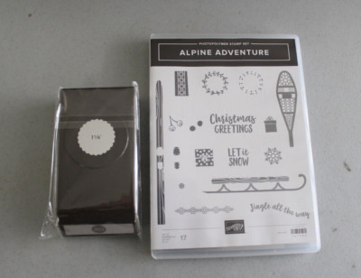 Stampin Up! Alpine Adventure Stamp Set + 1-1/8" Scallop Cicle Punch ...