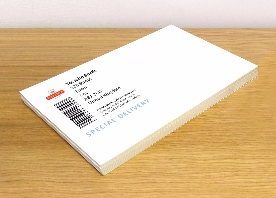 A4 White MATT Self-Stick / Sticky Back Printing Paper Mailing Label ...