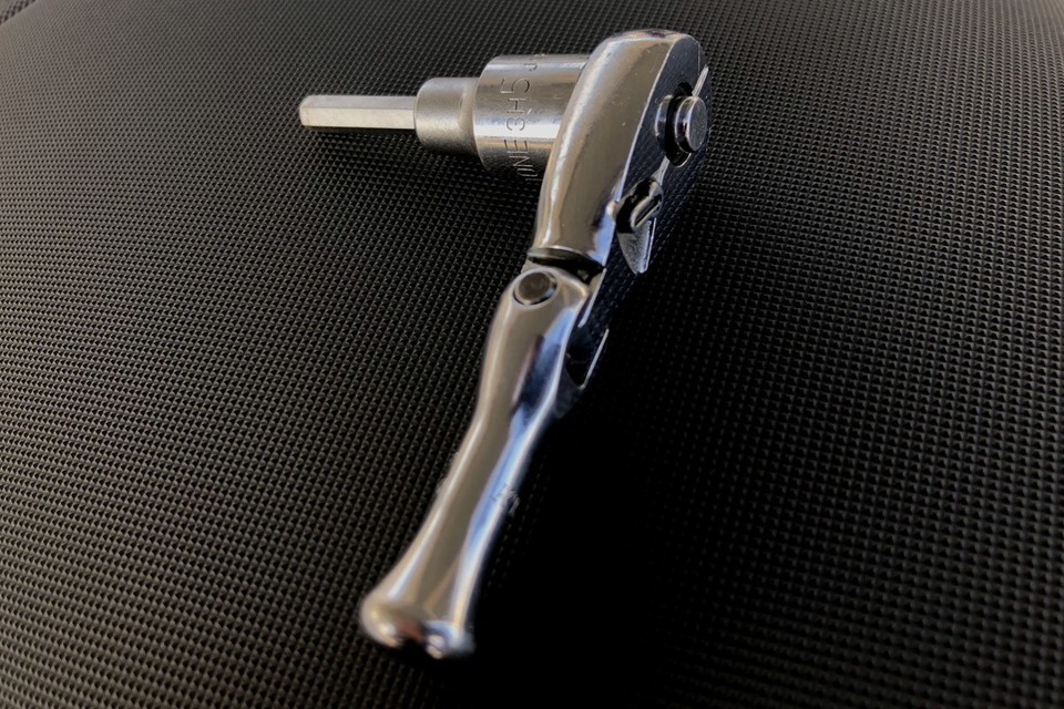 KTC 9.5sq. Compact Flex Short Ratchet Handle 36 Gears BRC3FS L80mm Made ...