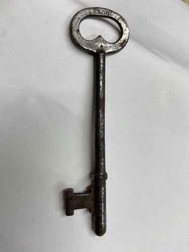 Antique Skeleton Key 2509 Engraved | Victorian Cabinet Lock Key ...