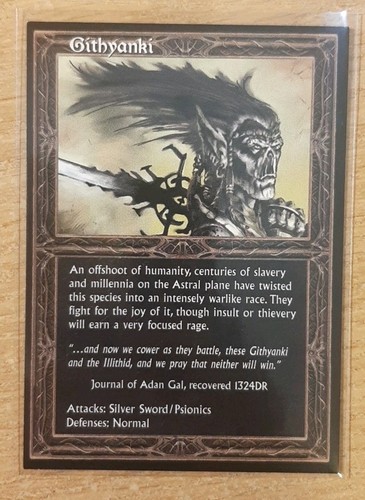 2000 BALDUR'S GATE II "GITHYANKI" SHADOWS OF AMN FORGOTTEN REALMS | eBay