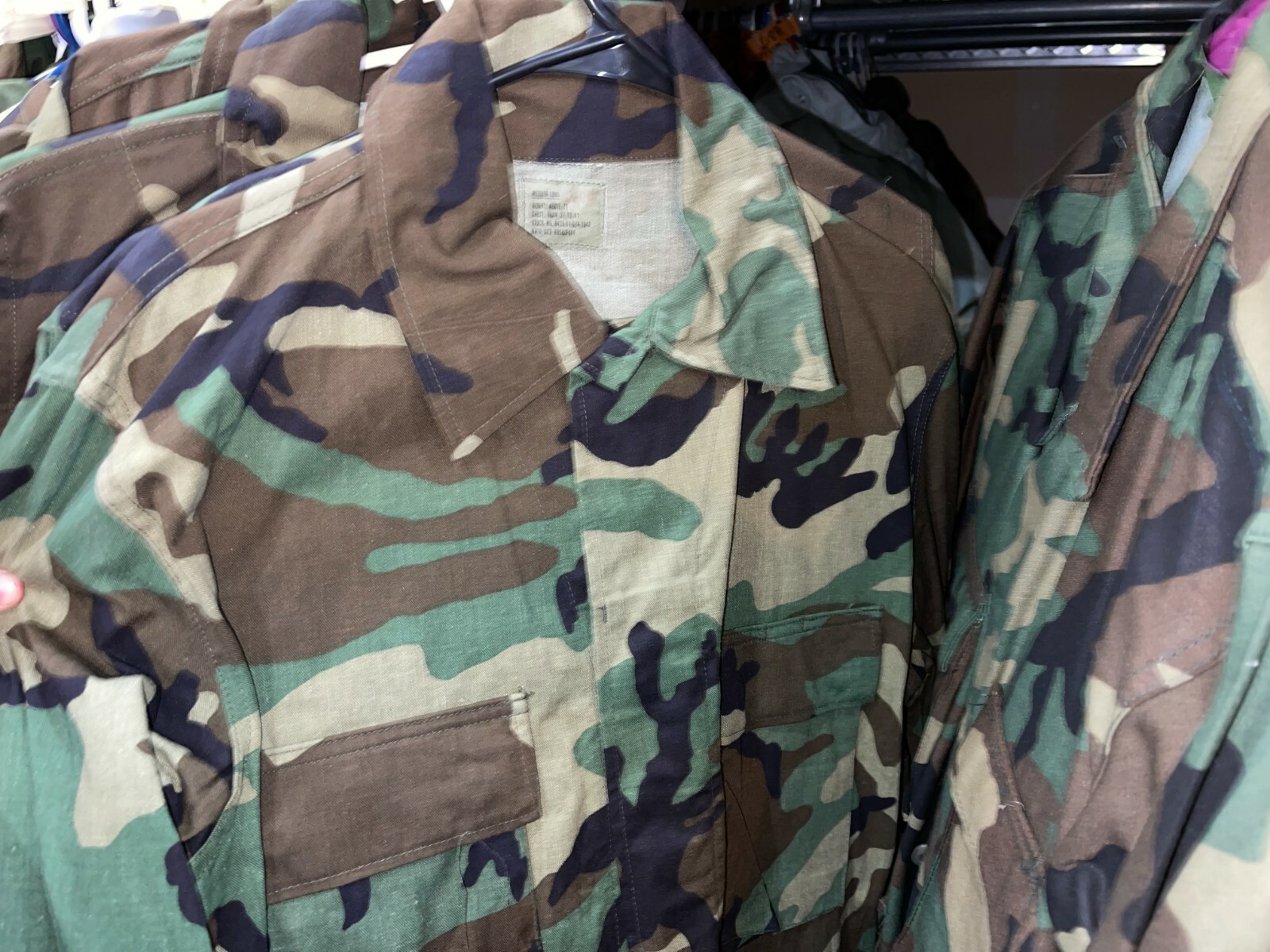 NEW USGI BATTLE DRESS UNIFORM WOODLAND BDU JACKET MADE IN THE USA ALL ...