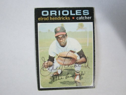1971 Topps # 219 Elrod Hendricks Autograph / Signed Card Baltimore ...