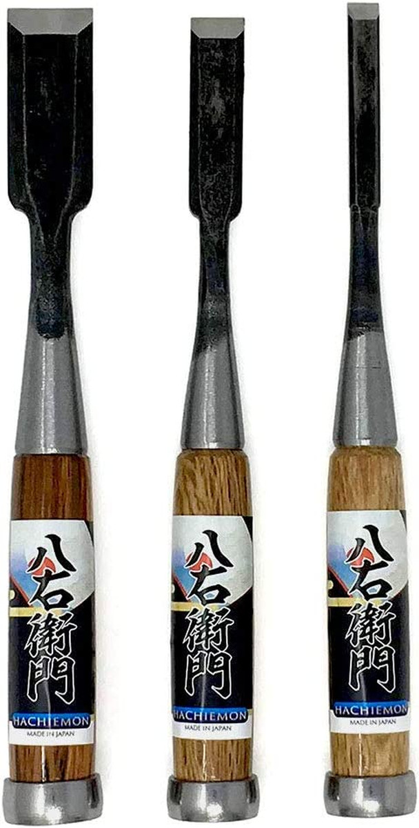 Japanese Oire Nomi Chisel Set (3 Piece) Kakuri Sangyo