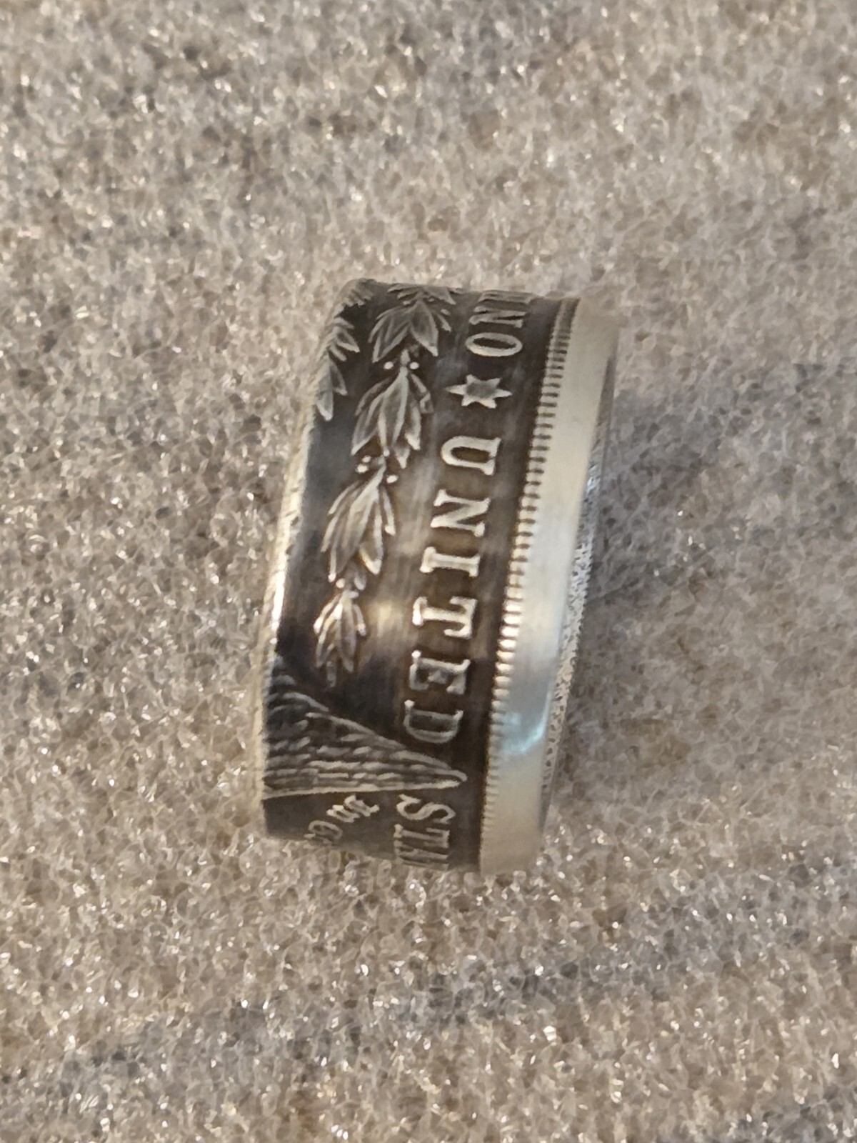Vintage Biker Ring Morgan Dollar .900 Silver 21 Grams Coin Ring Sz. 8 ...