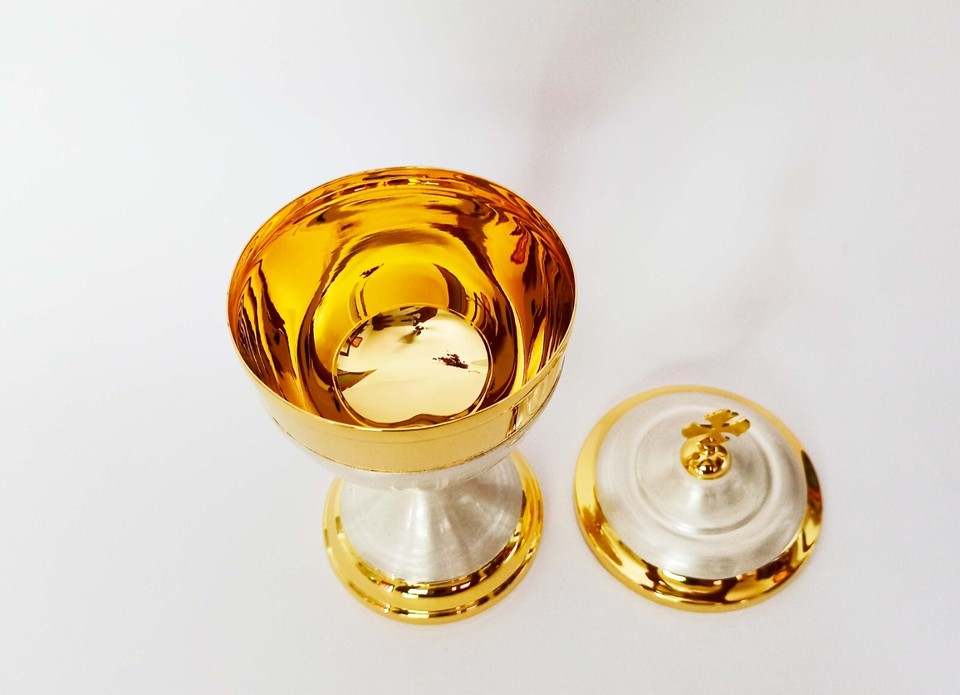 Ciborium Brass Gold Plated Communion Goblet Holy Religious Church Gift ...