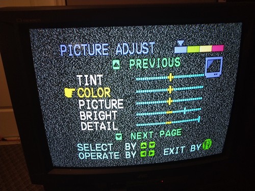 JVC D SERIES AV-36D201 Component RGB input RETRO GAMING CRT TV RARE ...