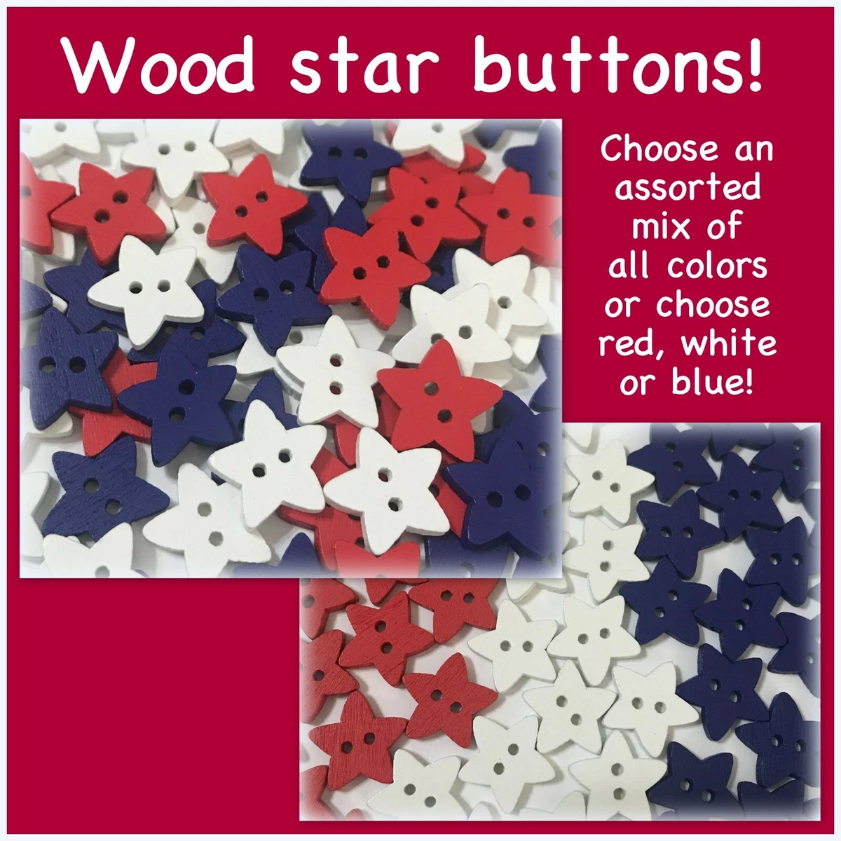 Star Buttons For Sewing
