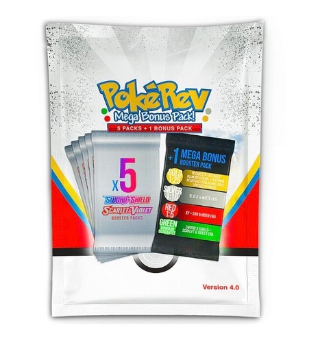 PokeRev Pack 4.0 Sealed 6 Pokemon Booster Packs 5+1 Bonus Pack | eBay