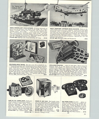 1961 PAPER AD Remco Fighting Lady Ship Imperial Flash Camera Mark XII ...