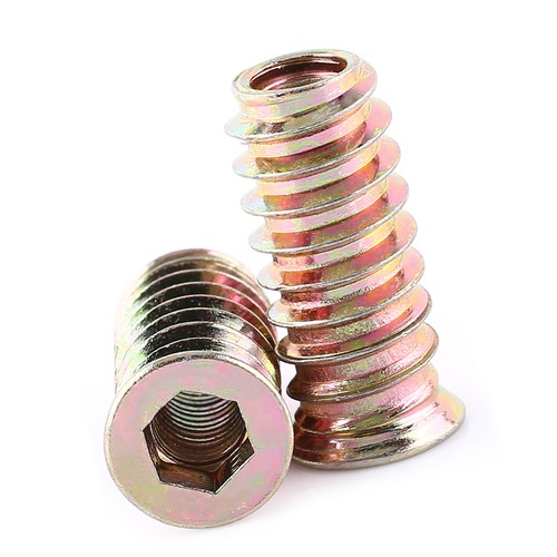 20pcs Carbon Steel Hex Socket Drive Insert Nuts For Wood Furniture | eBay