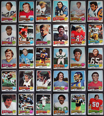 (Poor) 1975 Topps Football Cards Complete Your Set You U Pick From List ...
