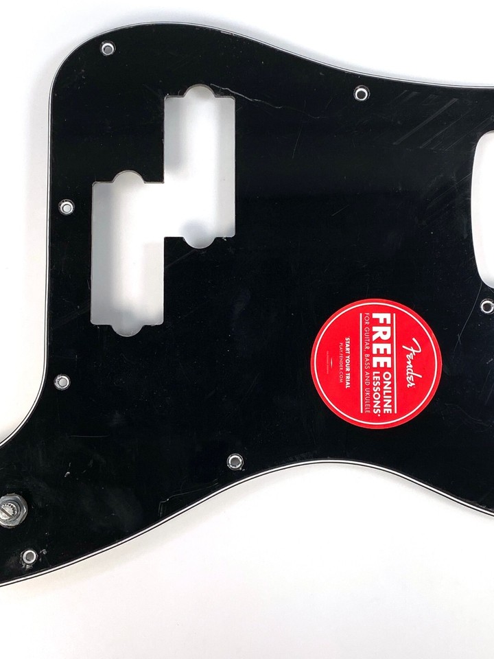 Fender Squier PJ Bass PICKGUARD w/POTS Black ~ Affinity Precision P ...