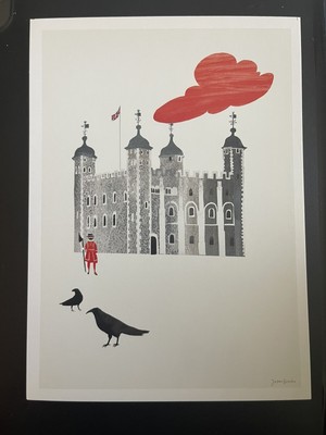 POSTCARD UNPOSTED- ENGLAND, LONDON- THE TOWER OF LONDON, BEEFEATER ...