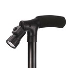 FOLDABLE WALKING STICK WITH LED LIGHT DISABILITY ALUMINIUM HEAVY DUTY ...