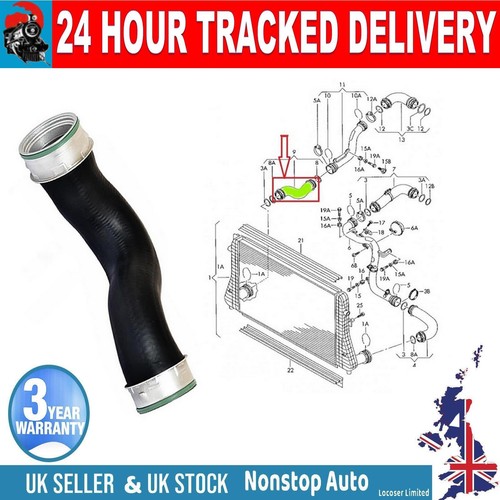 TURBO INTERCOOLER HOSE PIPE FOR VW JETTA III PASSAT CADDY III 3C0145832 ...
